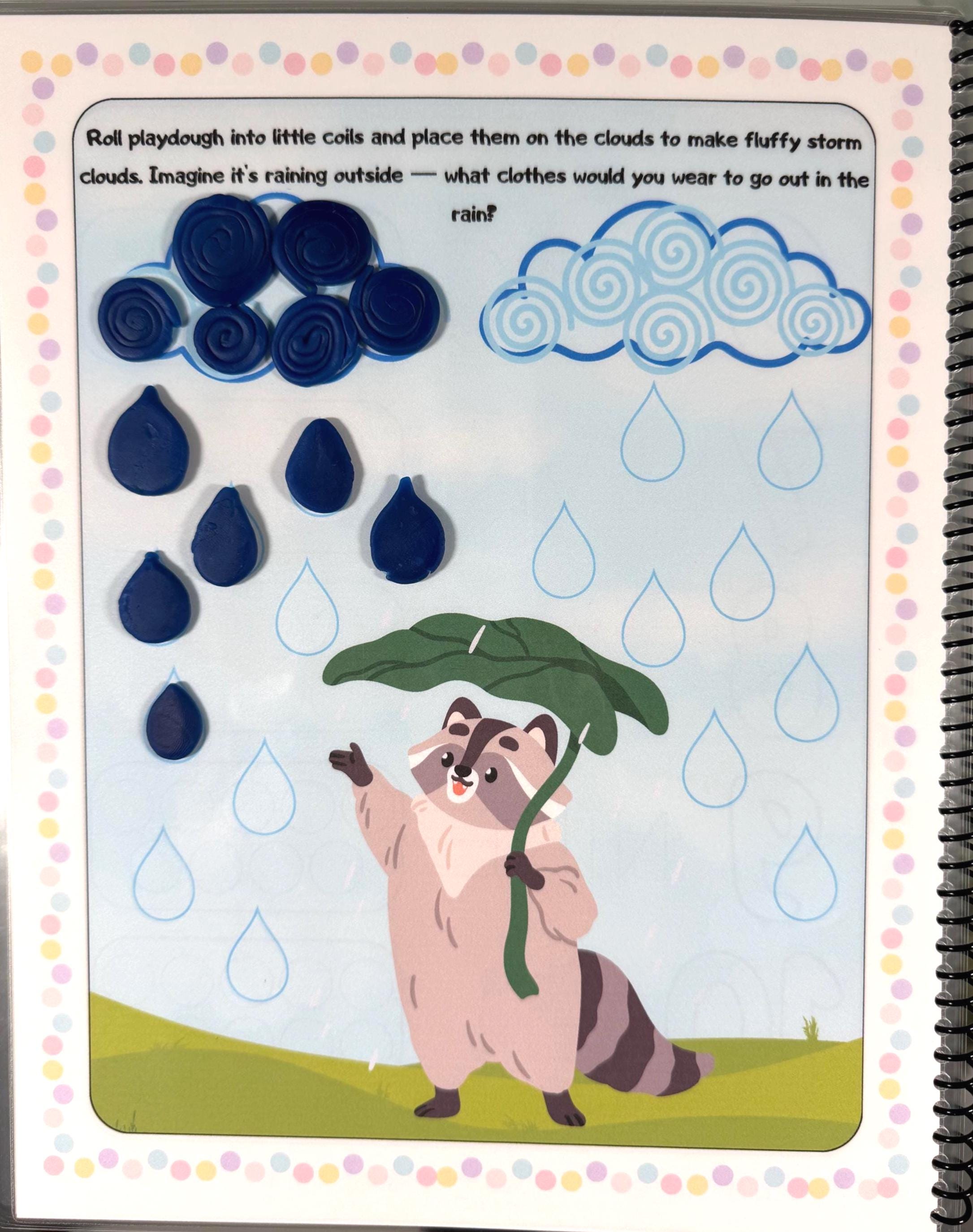 Interactive Learning Fun: Laminated Play Dough Activity Book for Ages 2 ...