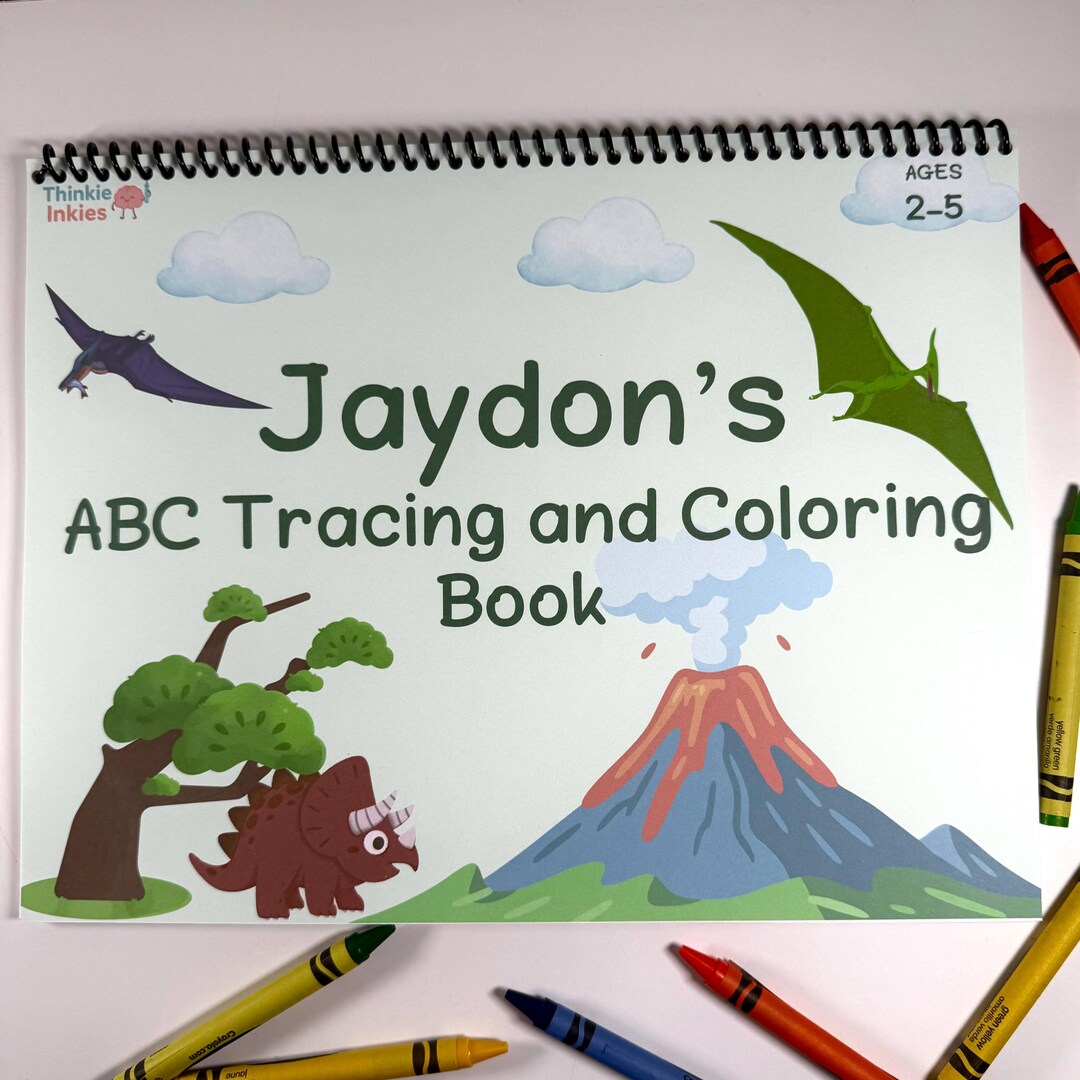 Personalized ABC Tracing Coloring Book | Preschool Learning (ages 2-5 ...