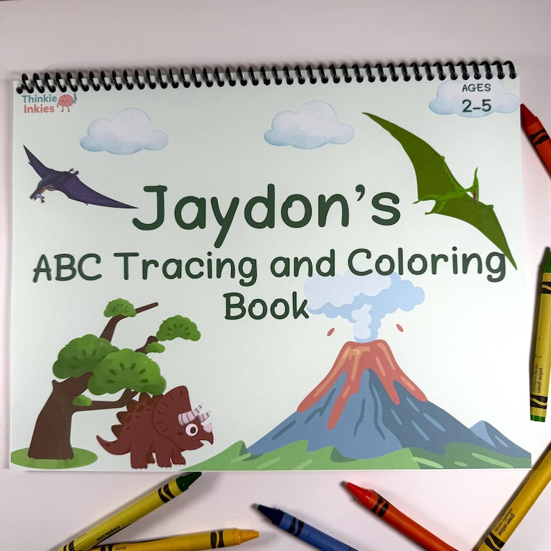 Personalized ABC Tracing Coloring Book | Preschool Learning (ages 2-5 ...