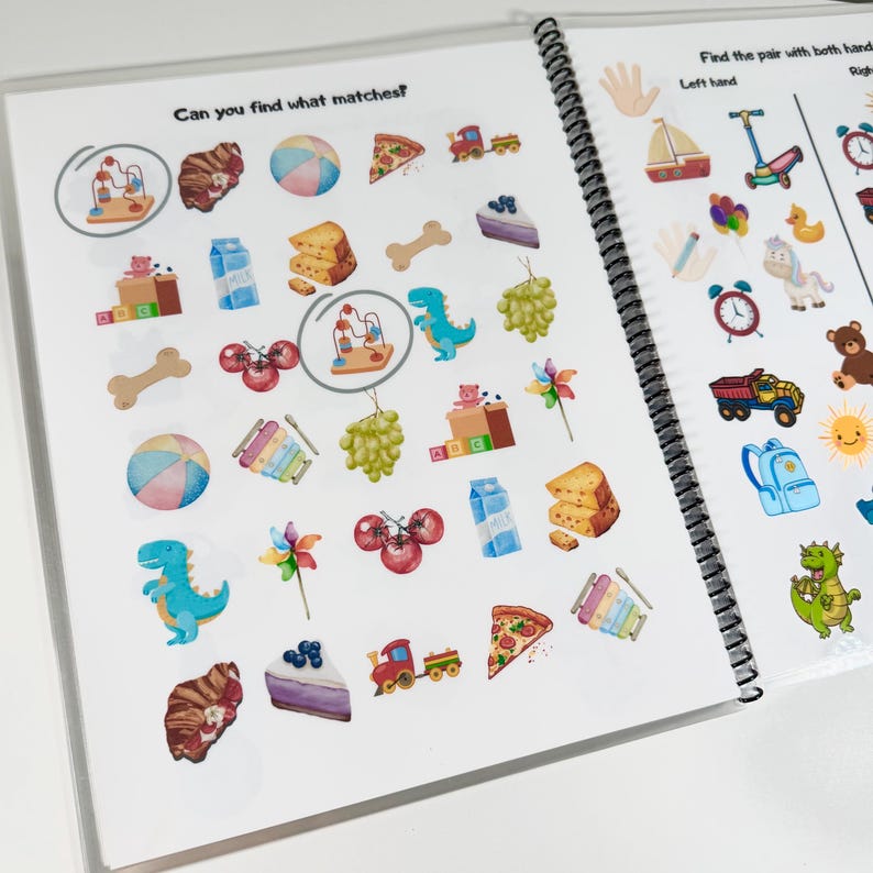 Personalized Write & Wipe Activity Book for Toddlers | Reusable ...