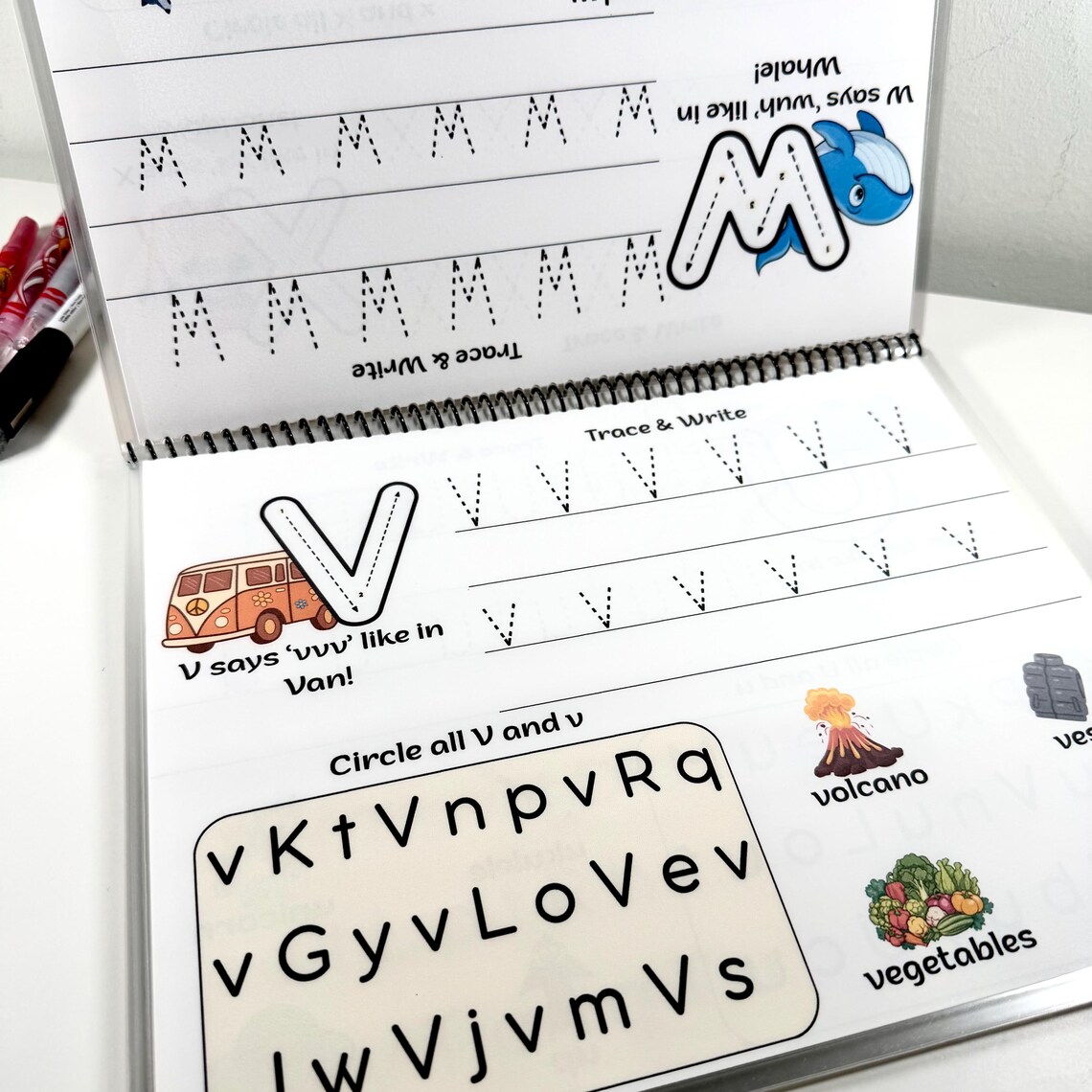 Space ABC Tracing Book for Boys | Personalized Name Dry-erase Workbook ...
