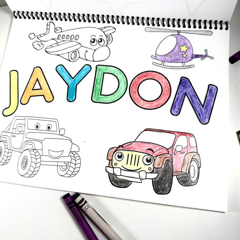 Personalized ABC Tracing Coloring Book | Preschool Learning (ages 2-5 ...
