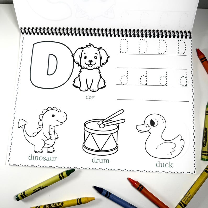 Personalized ABC Tracing Coloring Book | Preschool Learning (ages 2-5 ...