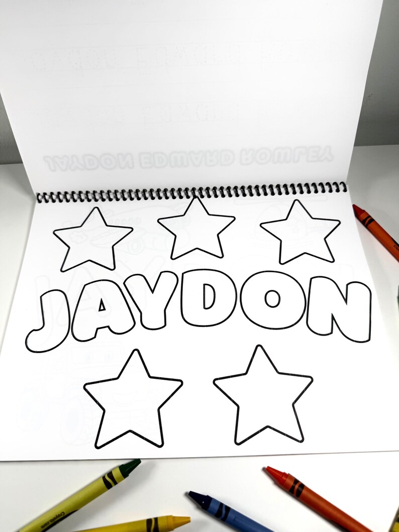 Personalized ABC Tracing Coloring Book | Preschool Learning (ages 2-5 ...