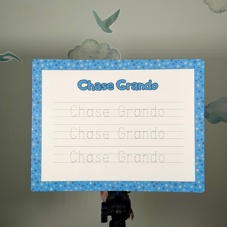Personalized Name Tracing Board – Double-sided Learning, Handwriting ...