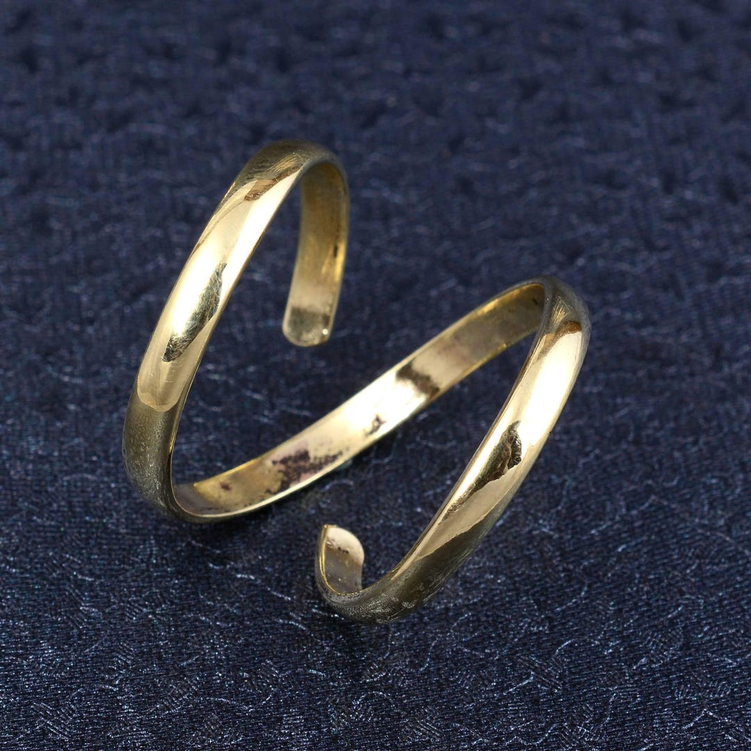 Silver Arthritis Splint Trigger Thumb Ring in Titanium Brass or Bronze ...