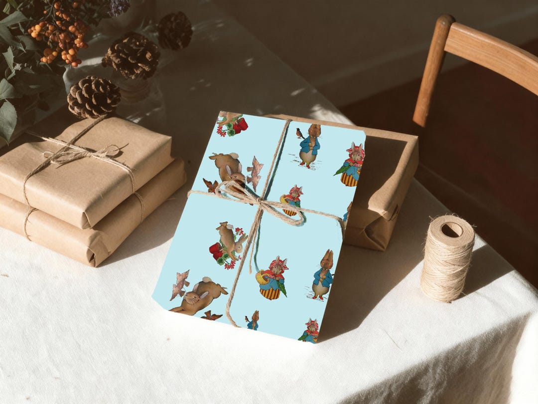 Beatrix Potter Wrapping Paper - Perfect for Babyshower, High Quality ...