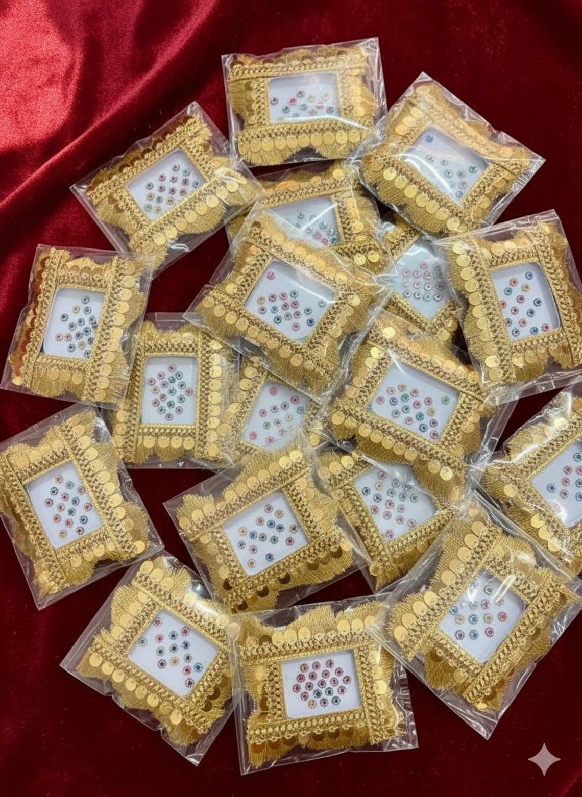 Decorative Bindi Book, Indian Wedding Favor, Bindi Book, Bindi Card ...