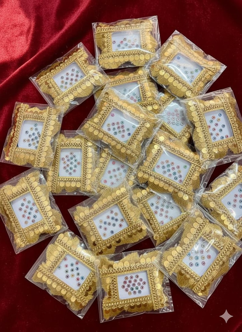 Decorative Bindi Book, Indian Wedding Favor, Bindi Book, Bindi Card ...
