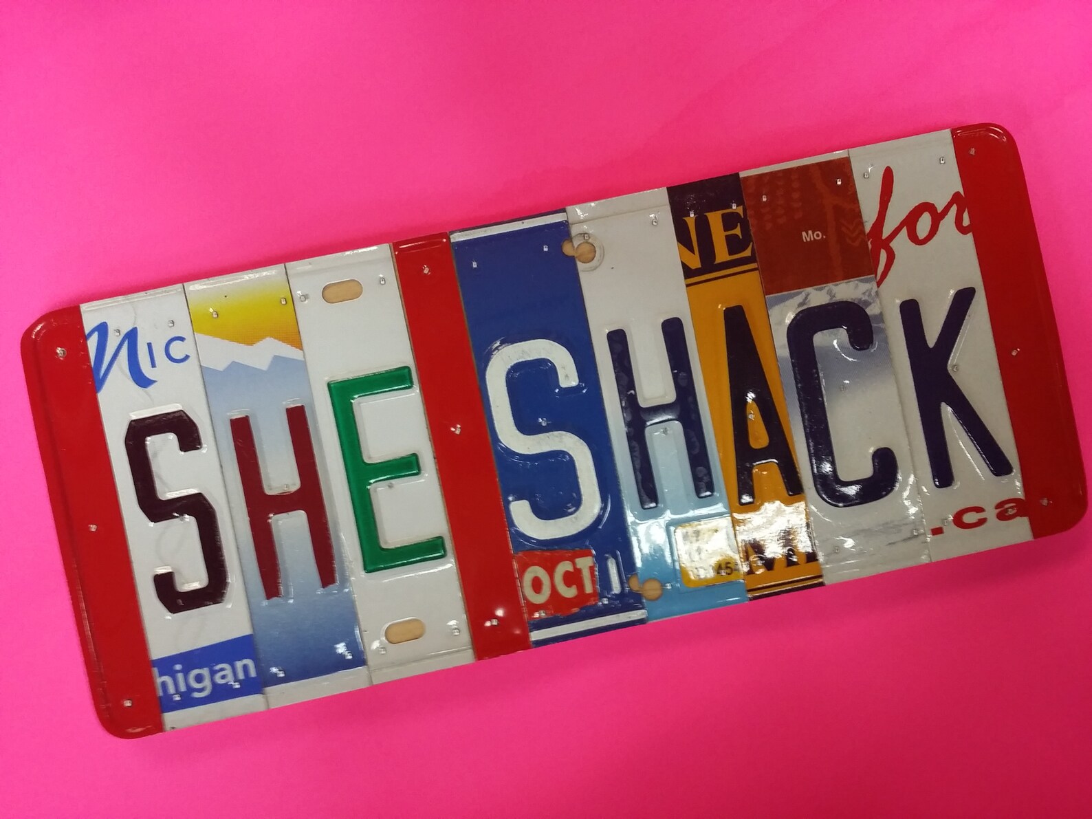 Custom Made Authentic License Plate Word Sign Personalized - Etsy