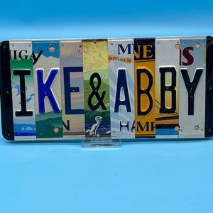 License Plate Signs - Anniversary Date - 10th Anniversary Tin Gift ...