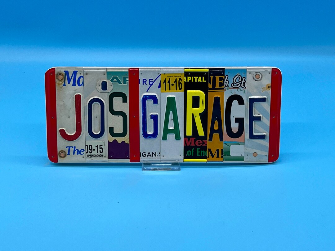 Custom License Plate Anniversary Gifts for Him: Perfect 10 Year Tin ...