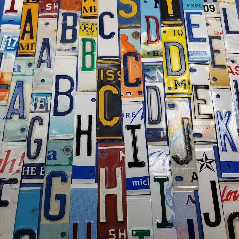 Upcycled License Plates - Etsy