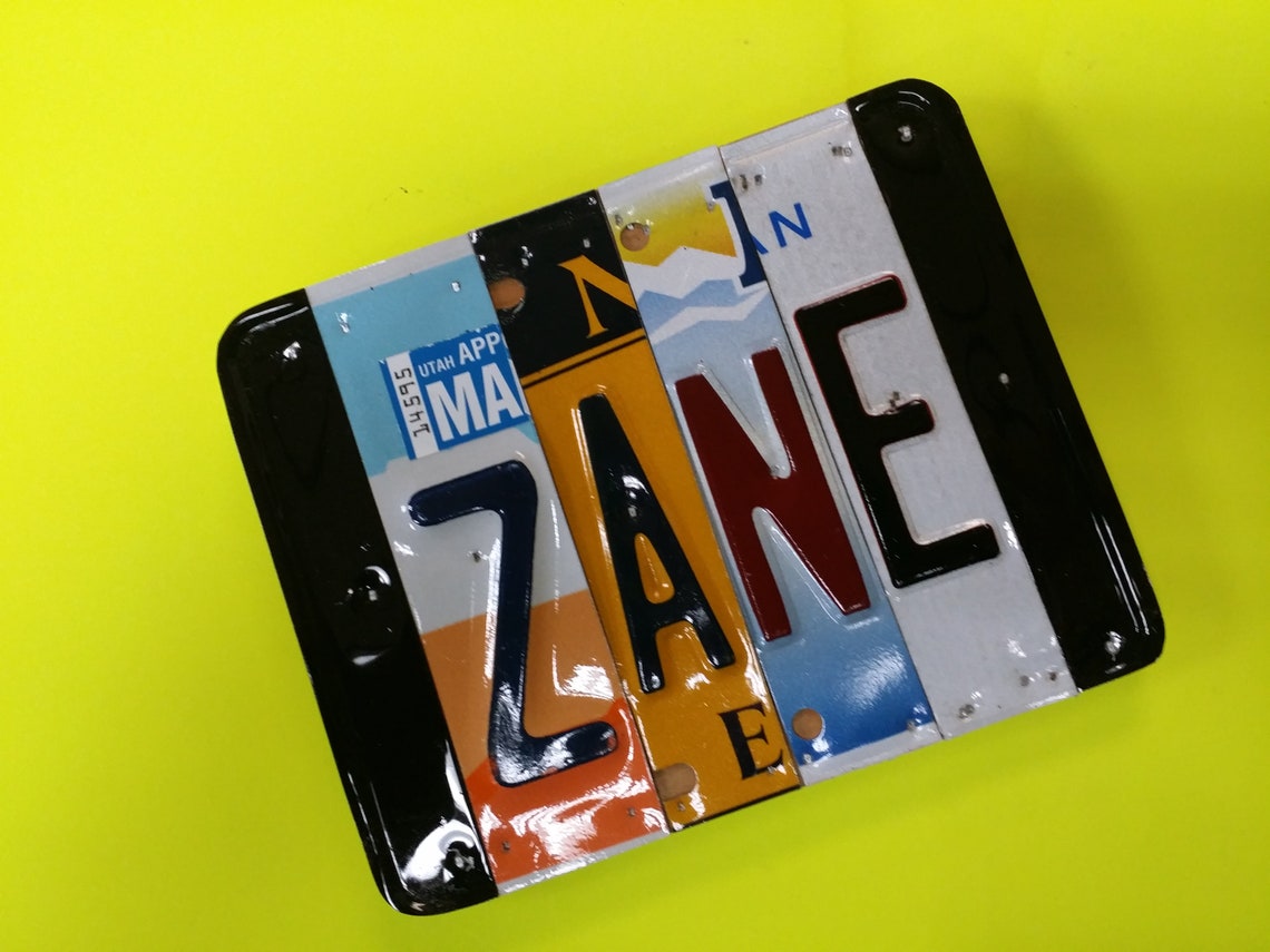 Custom Made Authentic License Plate Word Sign Personalized - Etsy