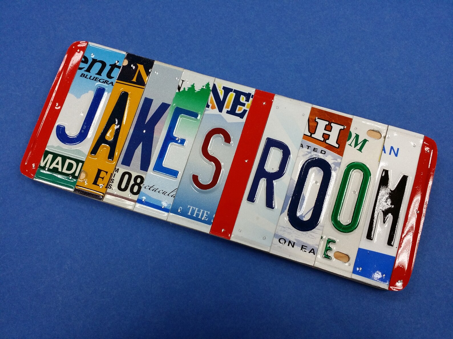 Custom Made Authentic License Plate Word Sign Personalized | Etsy