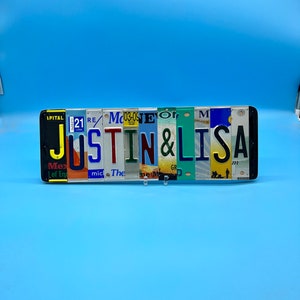 Custom License Plate Sign: Personalized Anniversary, Wedding, Birthday ...