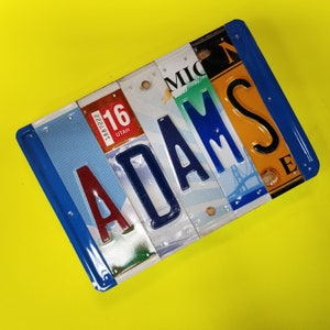 License Plate Name Sign Gifts for Kids Children's Gifts | Etsy