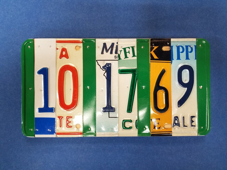License Plate Anniversary Date Sign: Custom 10th Anniversary Gift - Etsy