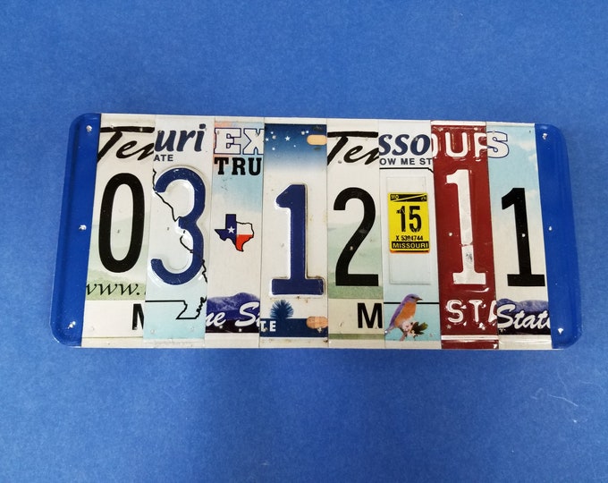 Worn & Faded License Plate Letters and Numbers to Build Your Own ...