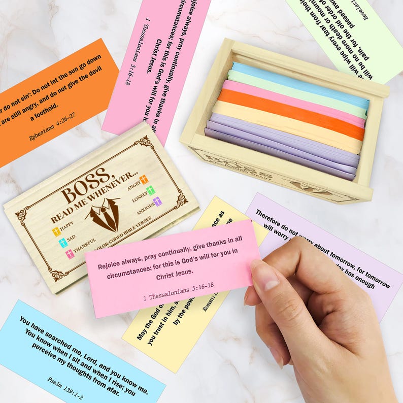 Personalized Leadership Bible Verse Box for Men, Christian Boss Gift ...