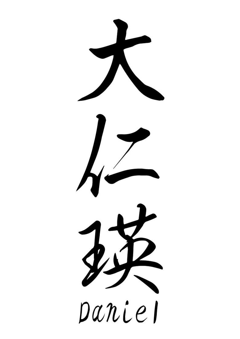 Custom Kanji Name Poster | Japanese Tattoo Design (digital Download) - Etsy