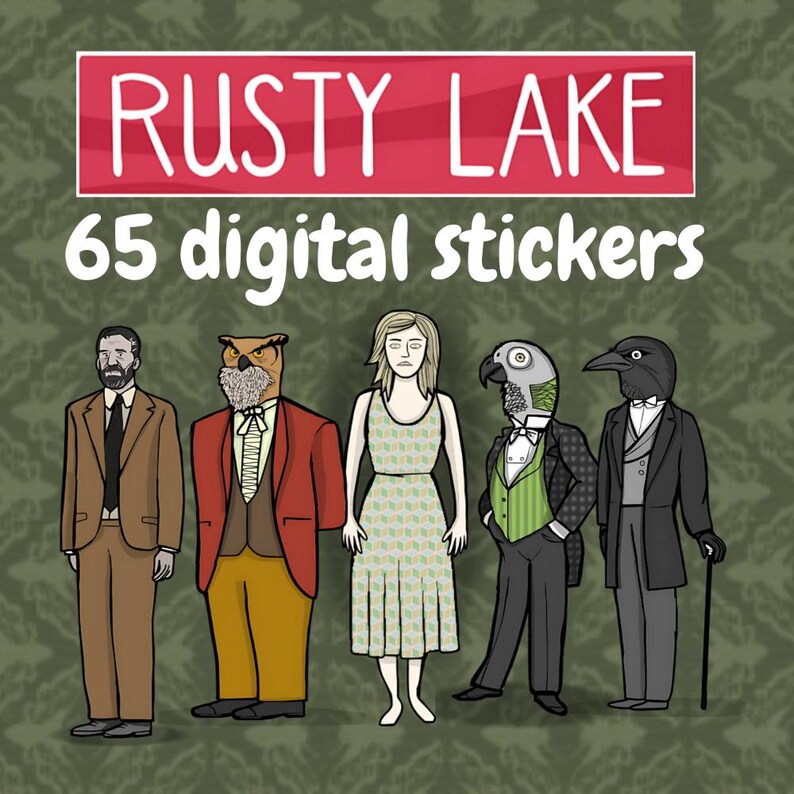 Rusty Lake Sticker Collection: 65 Digital PNG Files - Cube Escape Fan ...