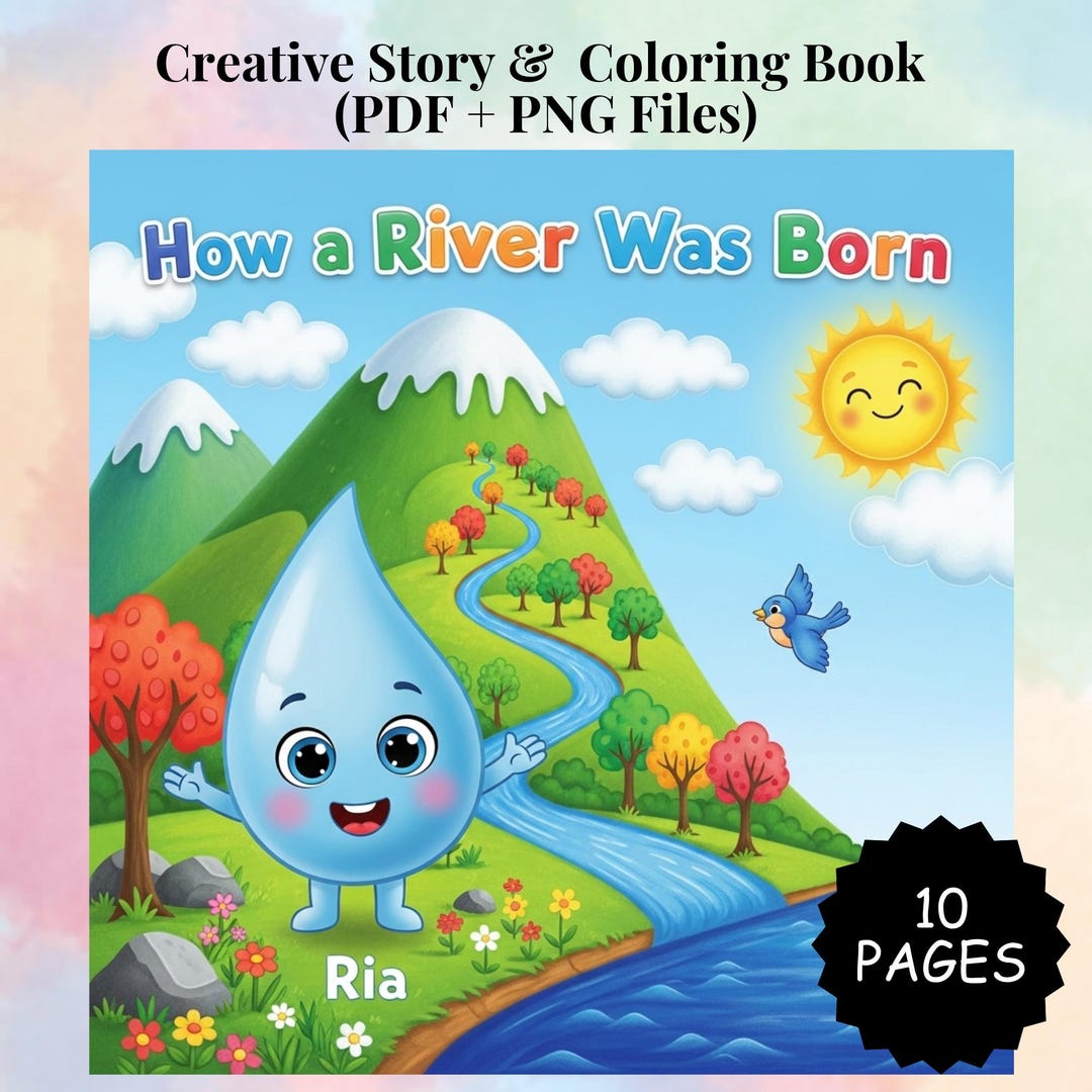 Printable Kids Storybook – How River Was Born | Educational Nature ...