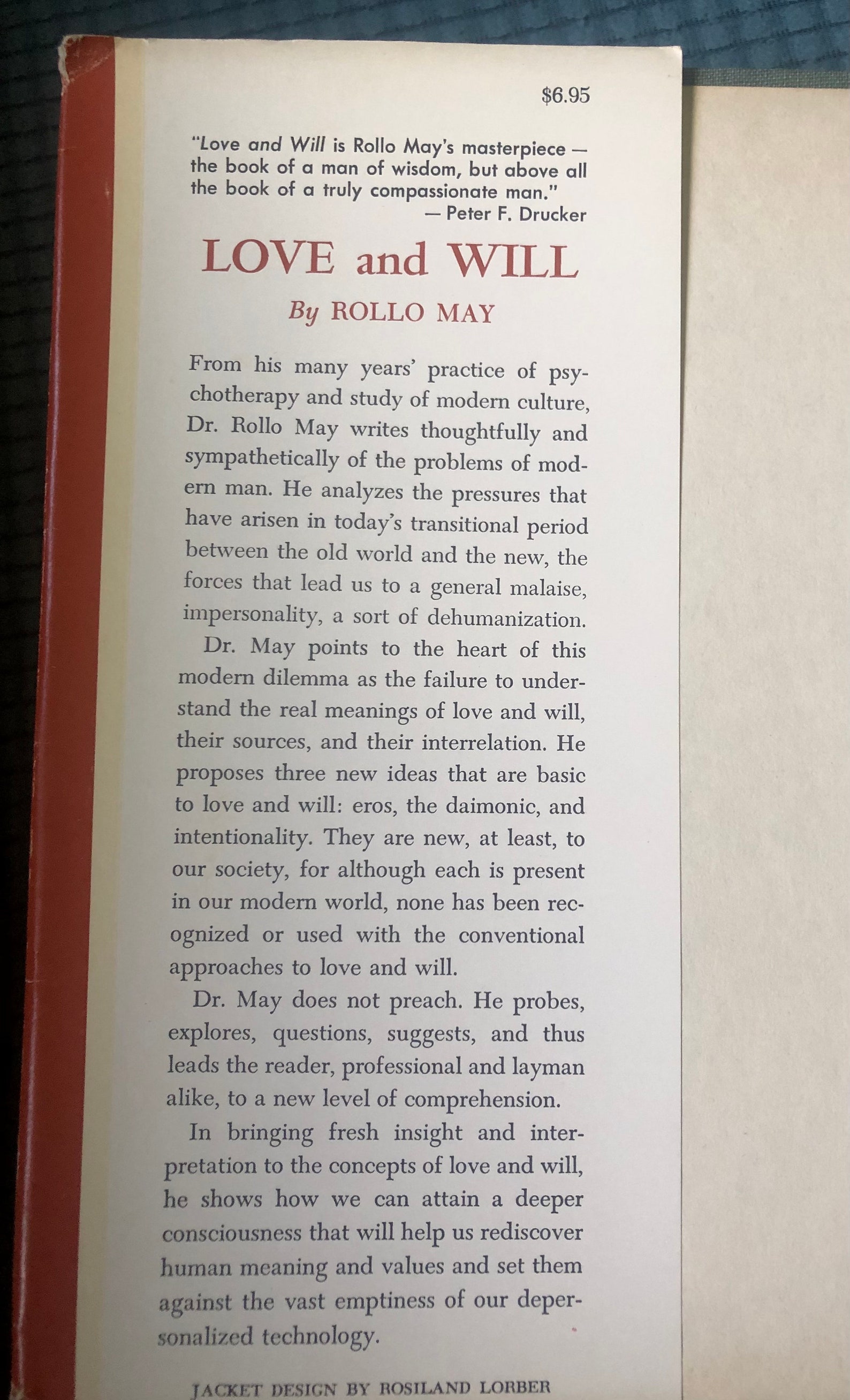 Love and Will - Rollo May - 1969 Hardcover - Etsy