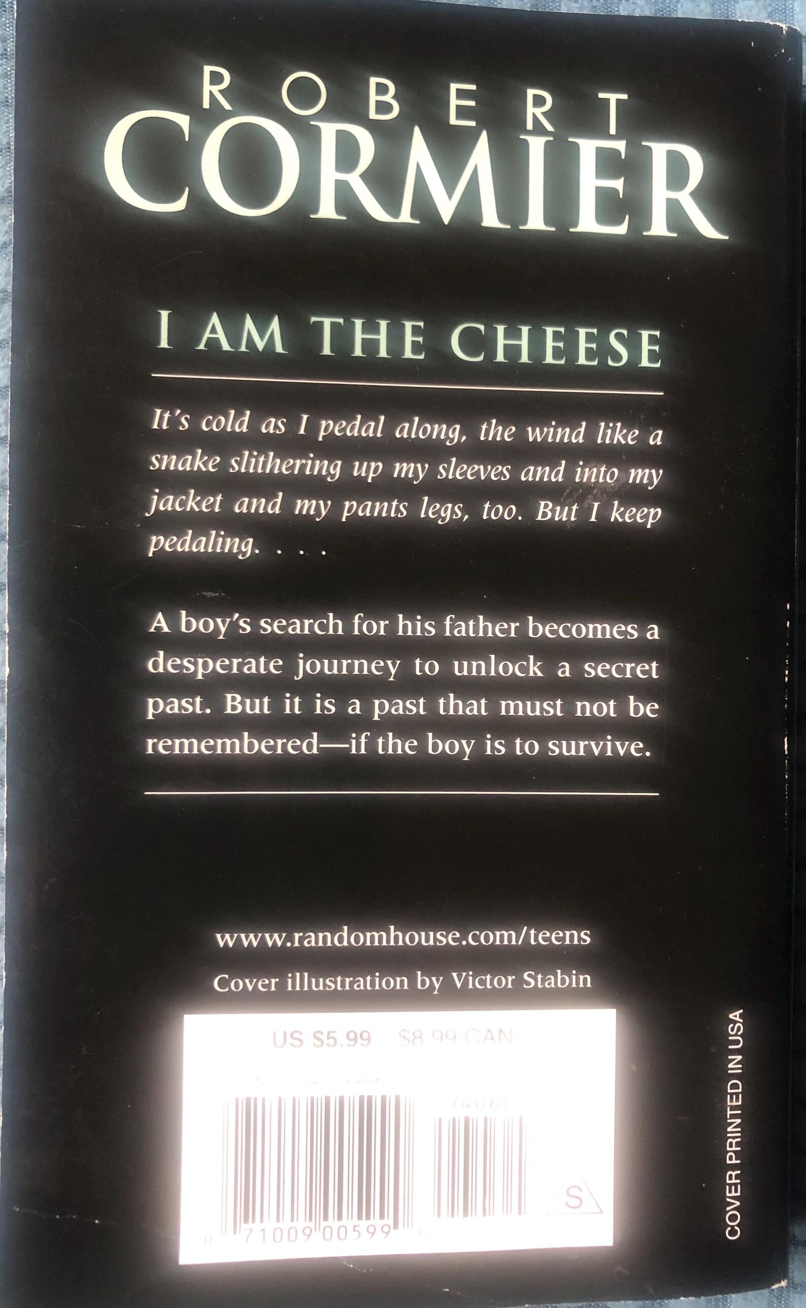 I Am the Cheese - by Robert Cormier - 1977 Paperback Edition. - Etsy