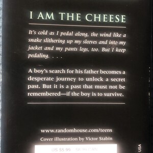 I Am the Cheese - by Robert Cormier - 1977 Paperback Edition. - Etsy