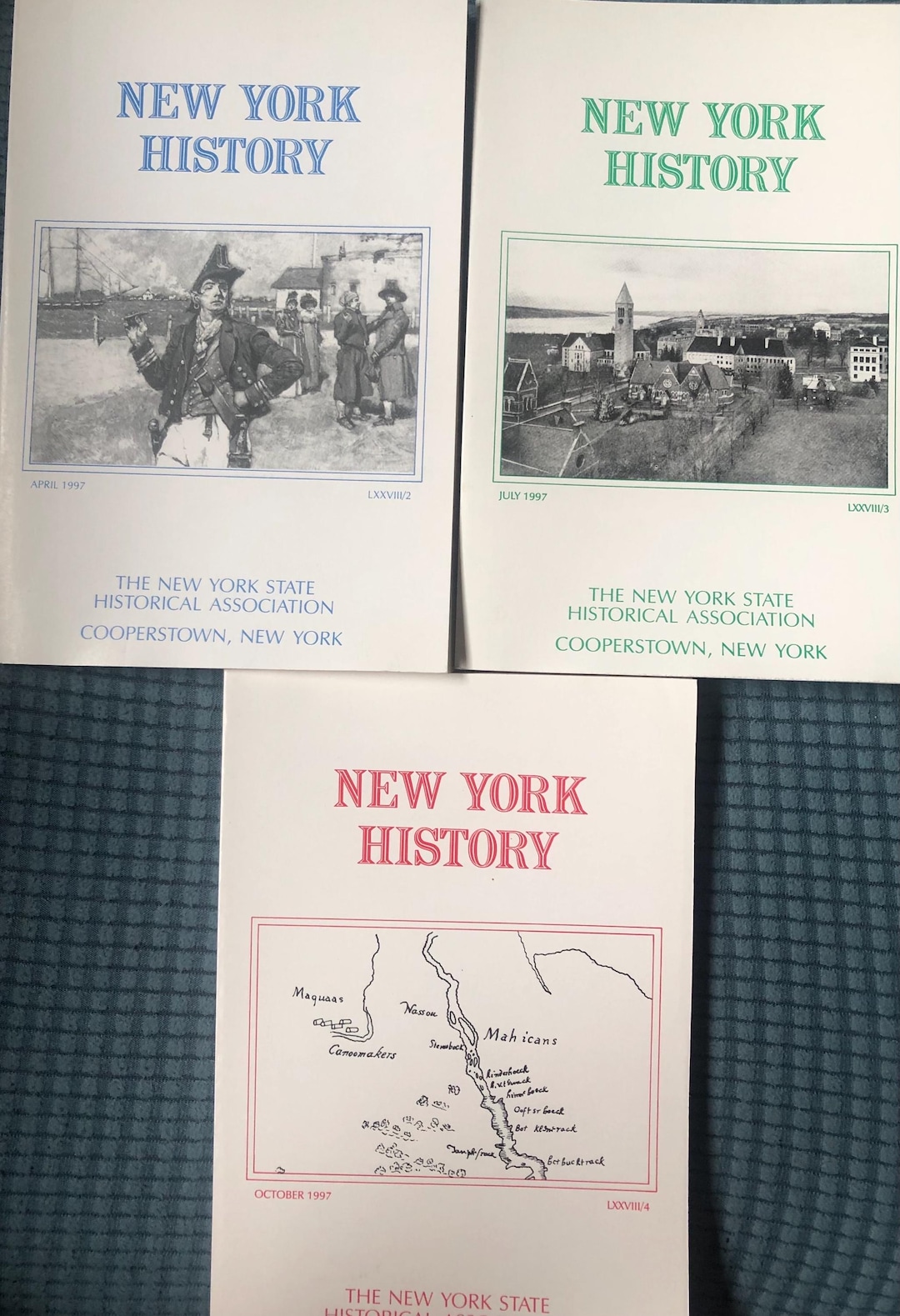 3 Volume Set of New York State History 1997 Journals - NYS Historical ...