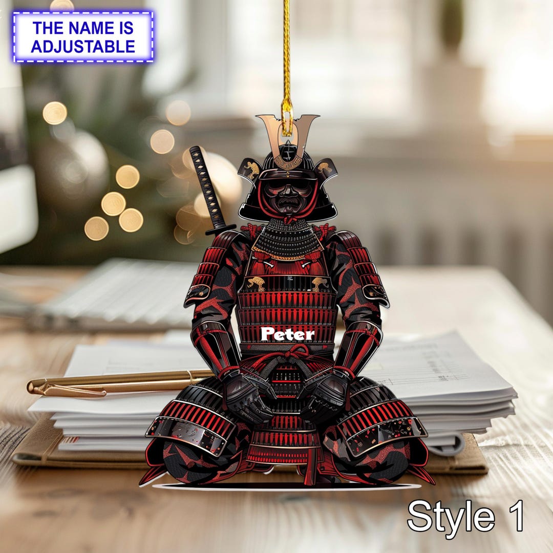 Japanese Samurai Armor Ornament – Ultra Realistic Full Armor Cutout ...