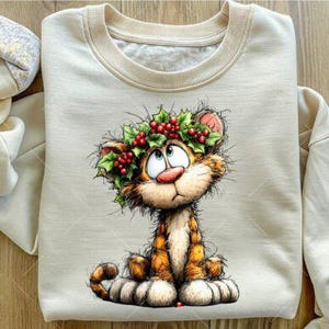 Whimsical Christmas Cat Clipart Bundle, Funny Grinch Kitty PNG (instant ...