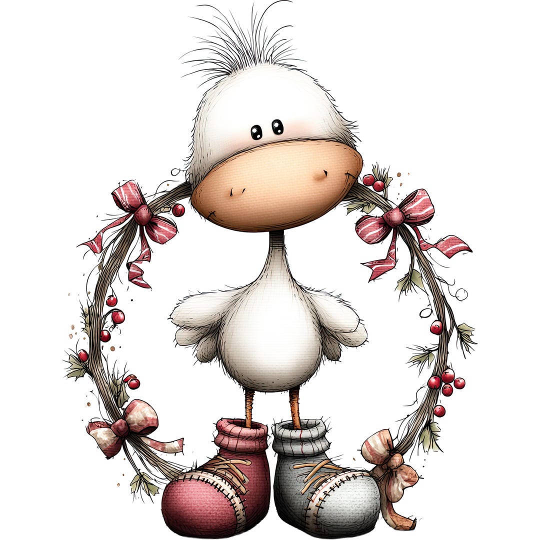 Christmas Duck Clipart – Whimsical Holiday Animal Art (set of 3 PNG ...