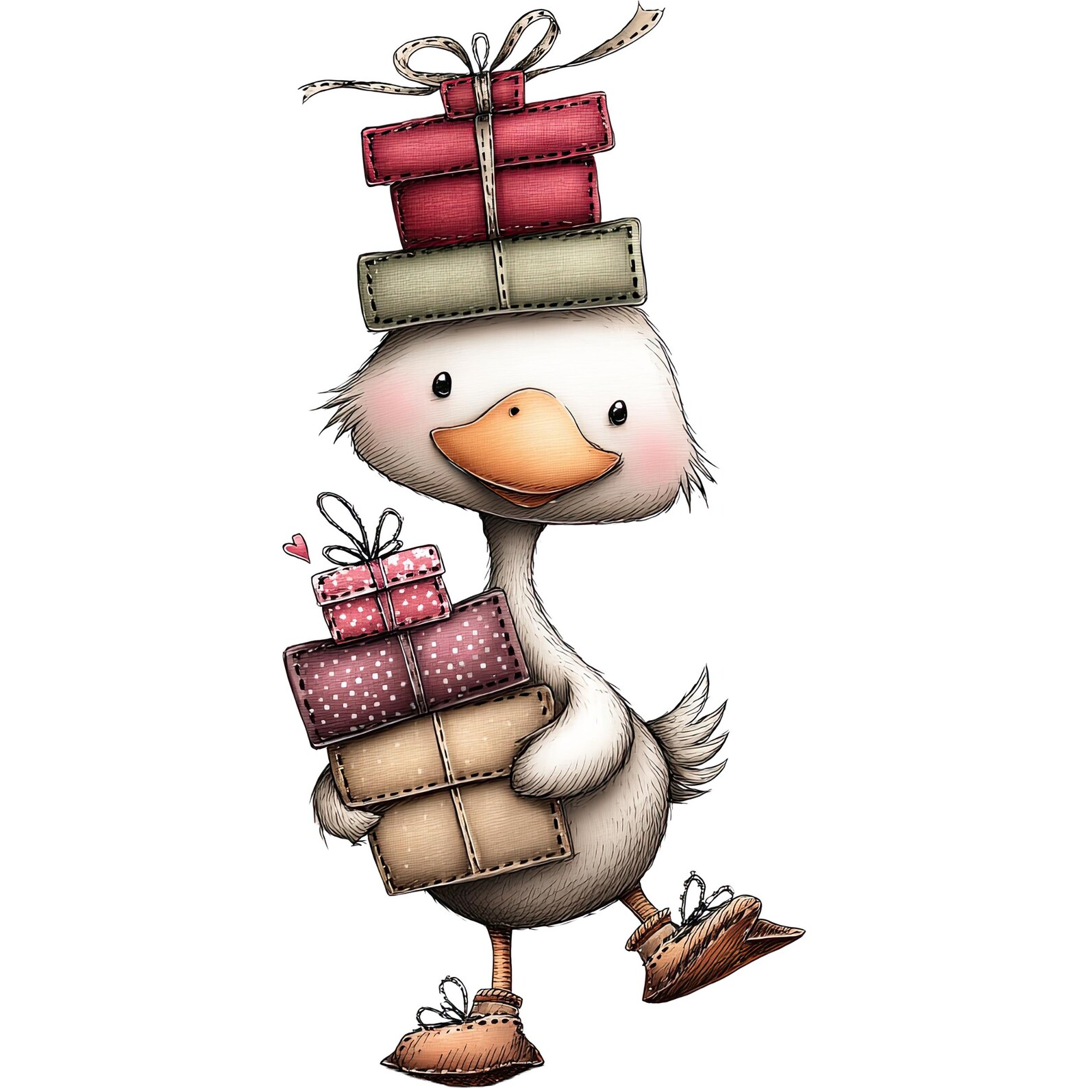 Christmas Duck Clipart: Winter Animal PNG Bundle (digital Download) - Etsy