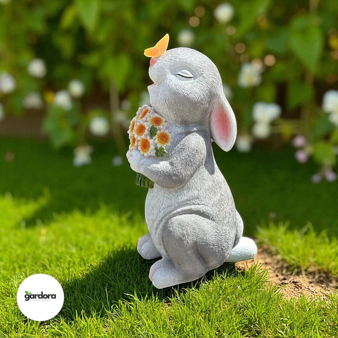 Solar Powered Rabbit Garden Lights for Garden Decor | Outdoor Decor ...