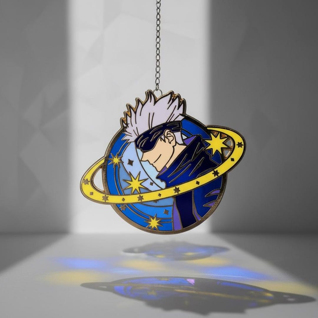 Jujutsu Kaisen Gojo Satoru Resin Suncatcher, Faux Stained Glass Anime ...