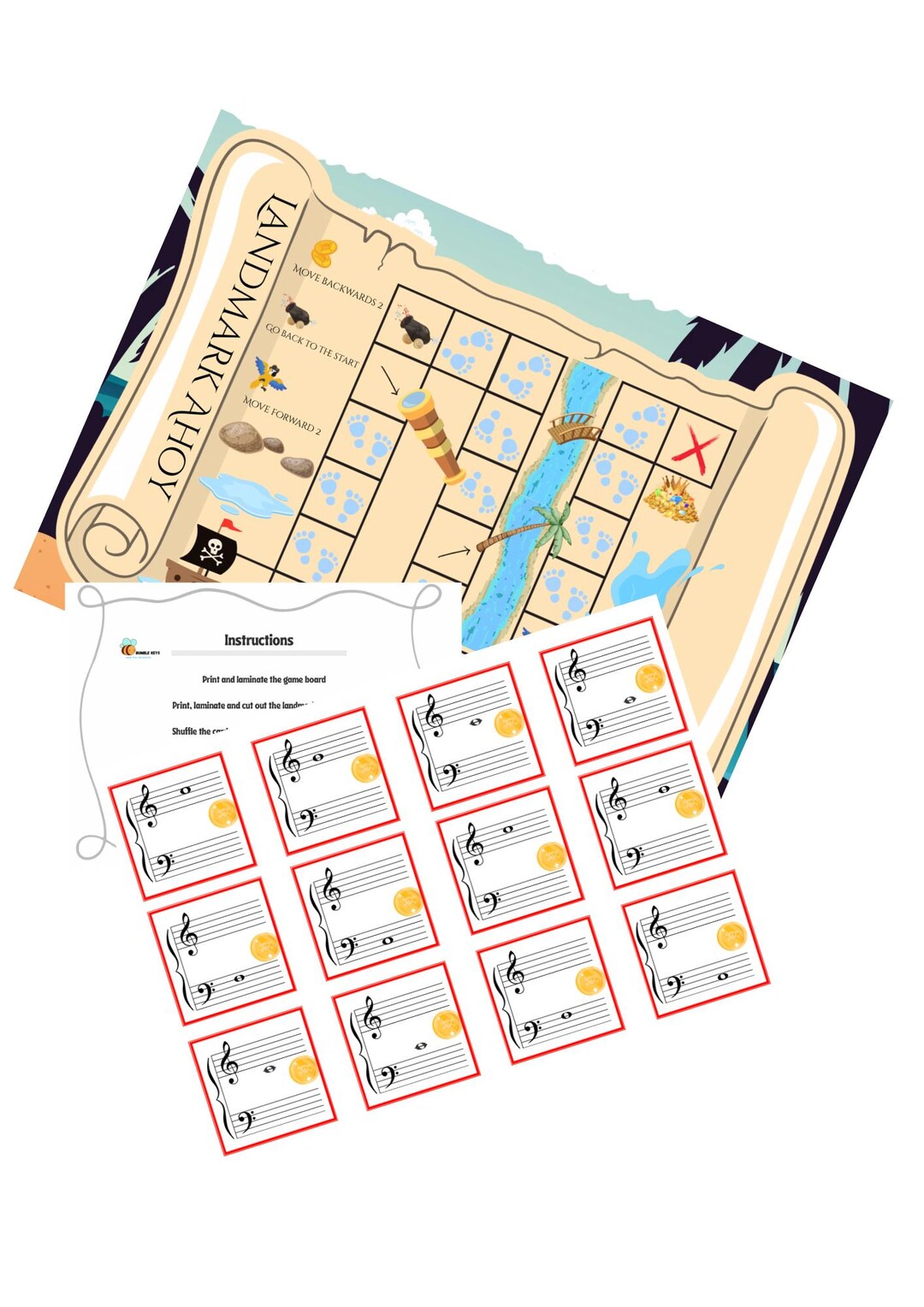 Landmark Note Ahoy: Music Theory Game for Piano Beginners (digital ...