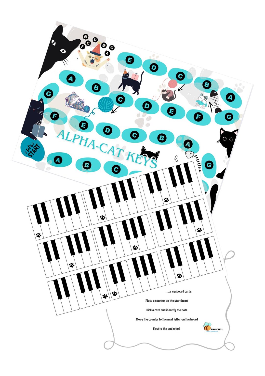 Alphacat Keys Music Theory Piano Game, Music Theory Game, Music Game ...