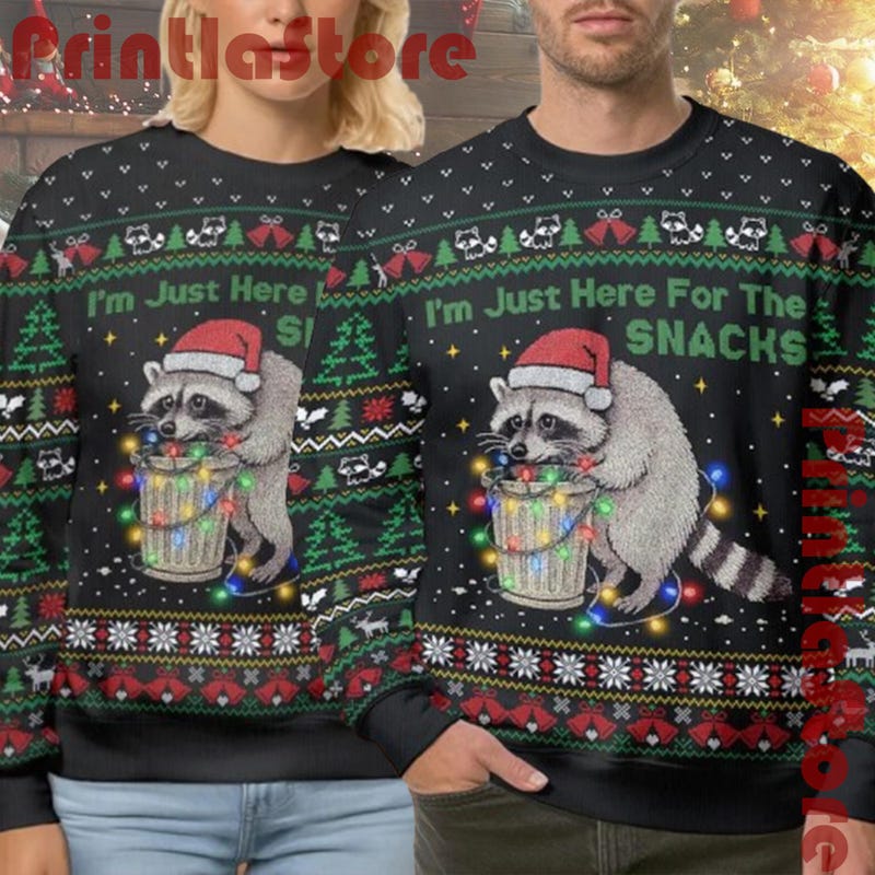 Raccoon Christmas Jumpers - Etsy