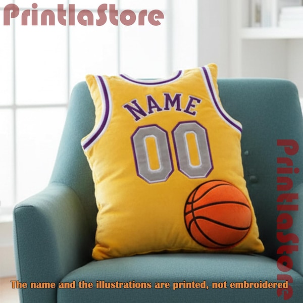 Basketball Number Pillow - Etsy