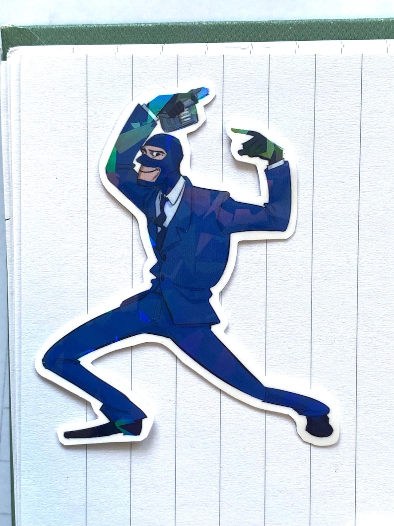 Hand Drawn TF2 Vinyl Stickers! the Spycrab! RED or BLU - Etsy
