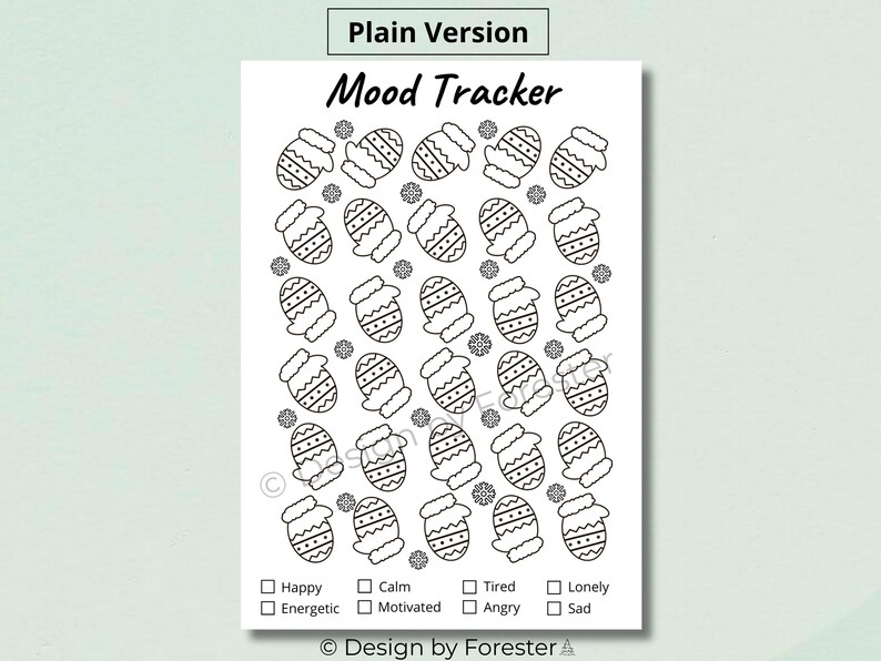 30-day Mood Tracker Printable, Mental Health Journal (A4, A5) (PDF) - Etsy