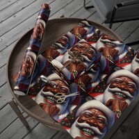 Black Santa Christmas Wrapping Paper - Etsy