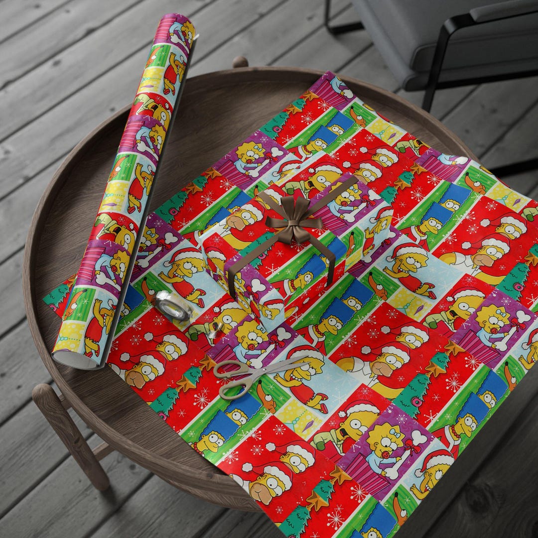 Simpsons Characters Wrapping Paper - Etsy
