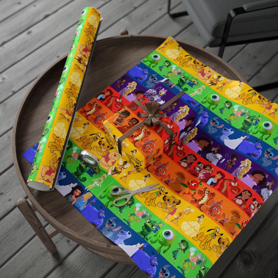 All of Disney Wrapping Paper - Etsy