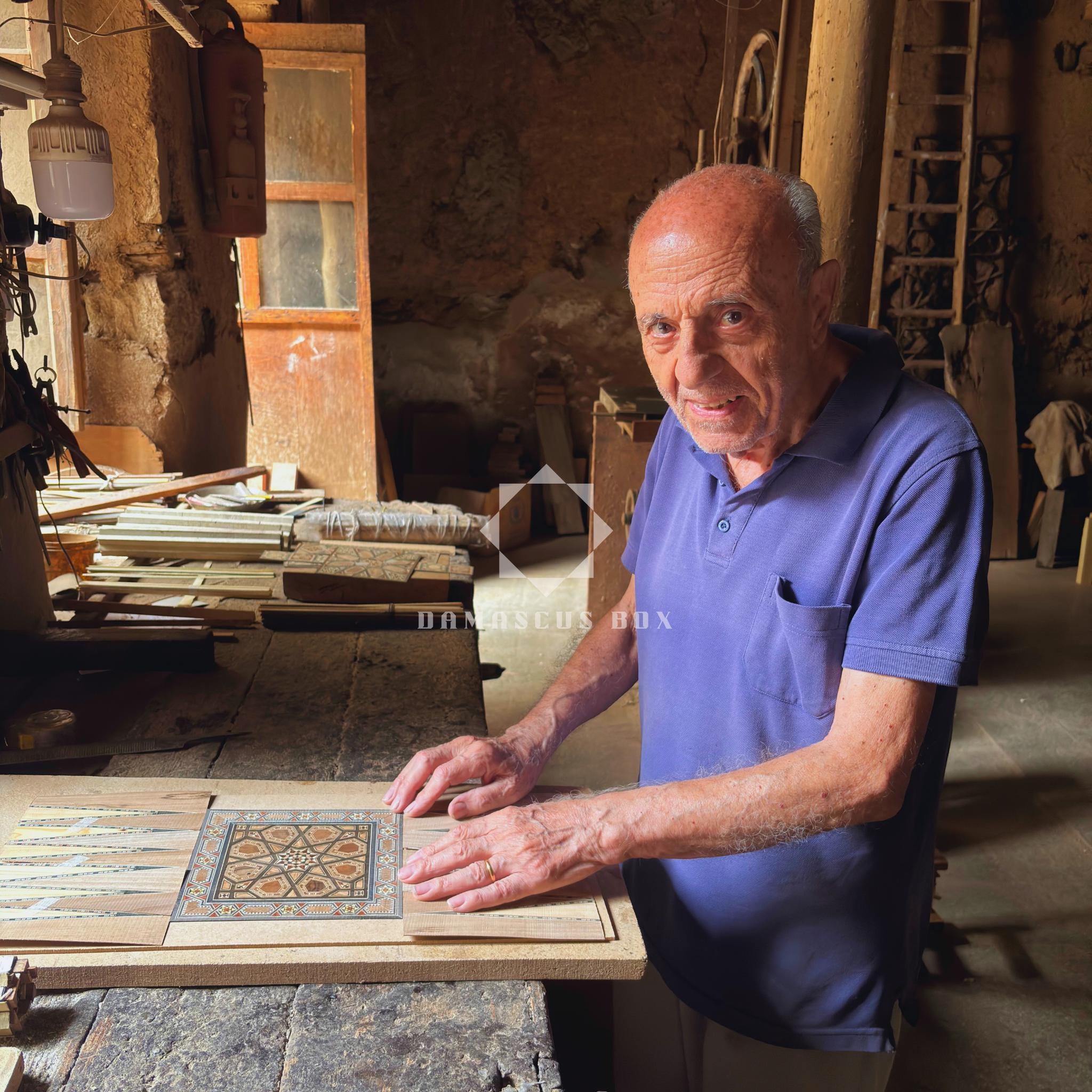 Damascene Mosaic Box – Handcrafted by Gaby Al Dayeh With Mother of ...
