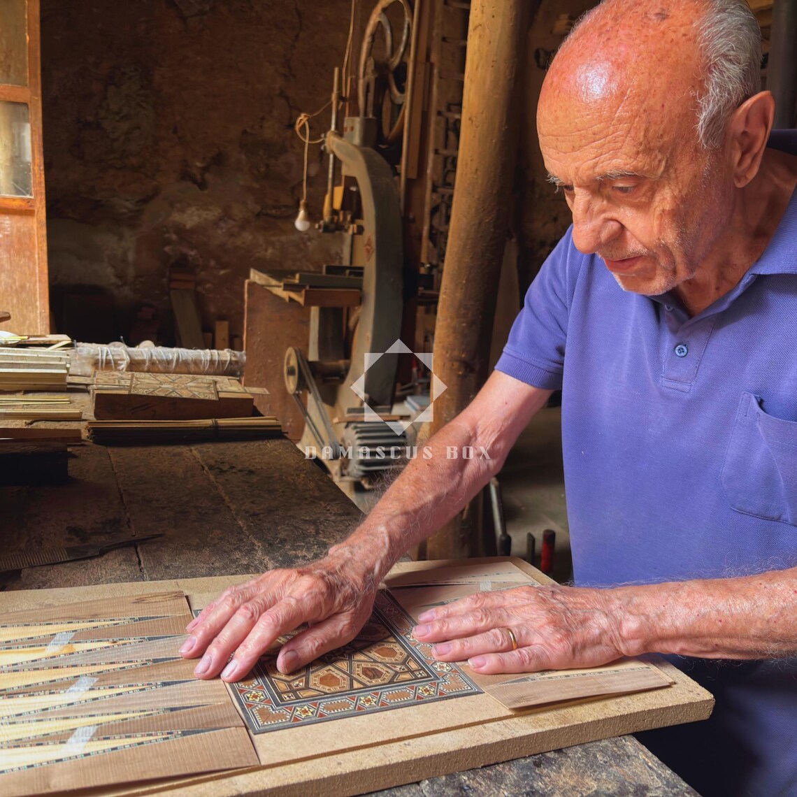 Damascene Mosaic Box – Handcrafted by Gaby Al Dayeh With Mother of ...