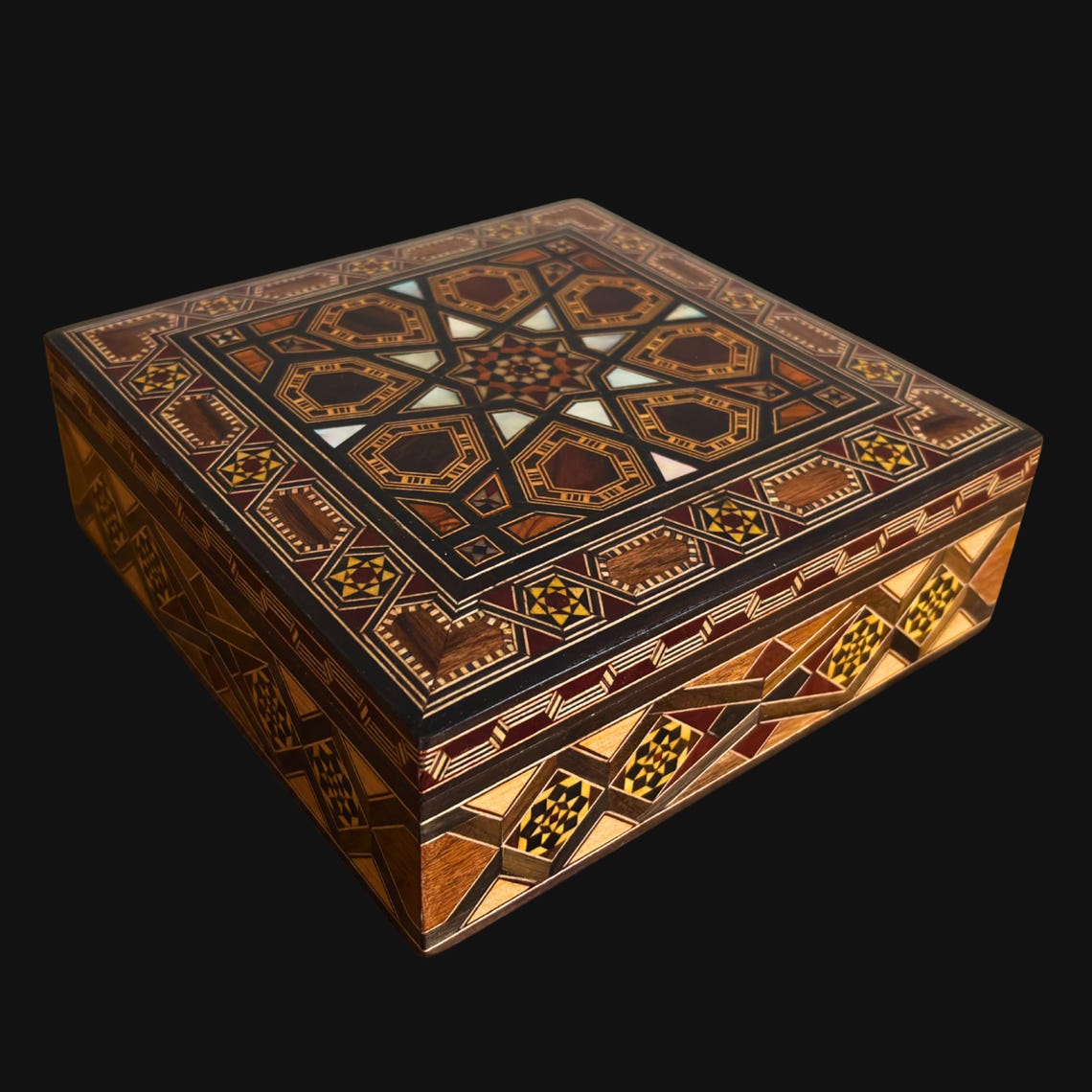 Damascene Mosaic Box – Handcrafted by Gaby Al Dayeh With Mother of ...