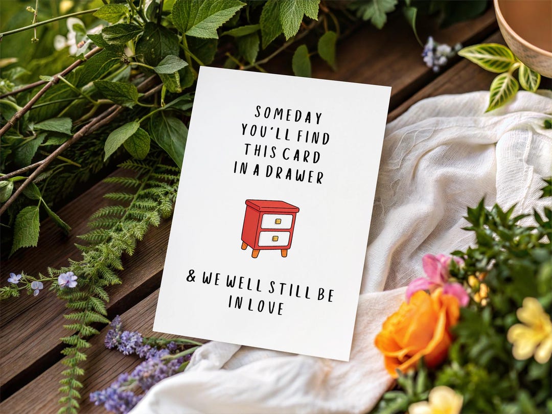Romantic Anniversary Card – Someday You'll Find This - Etsy